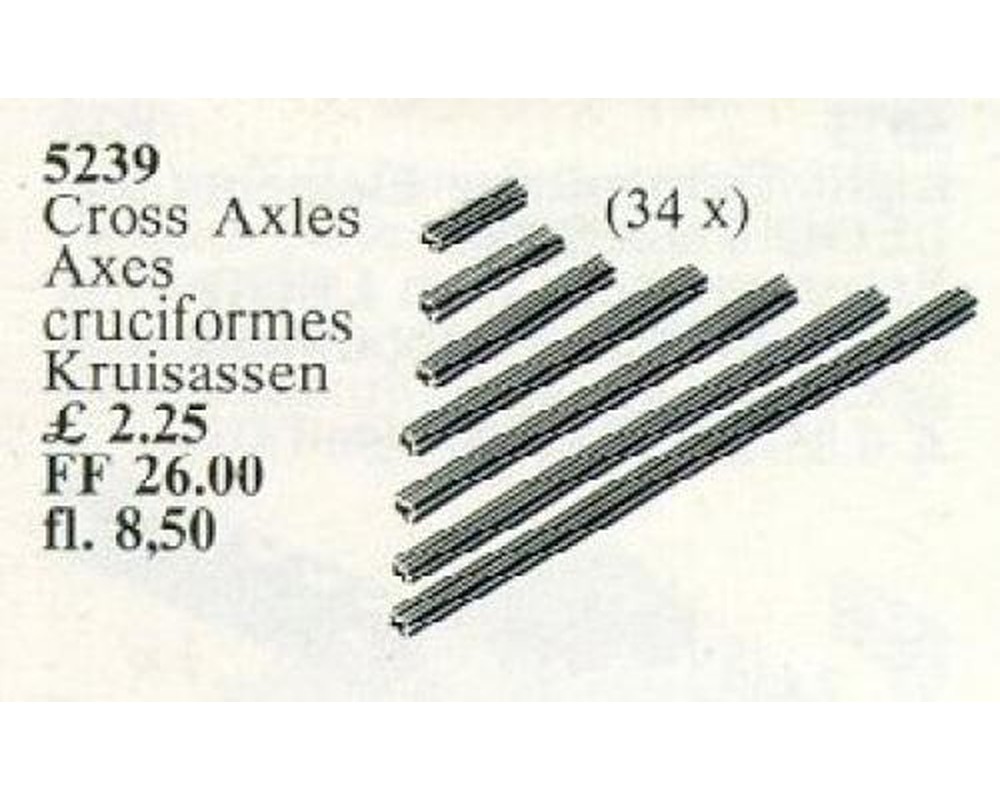 LEGO Set 5239-1 Cross Axles (1987 Service Packs > Technic ...