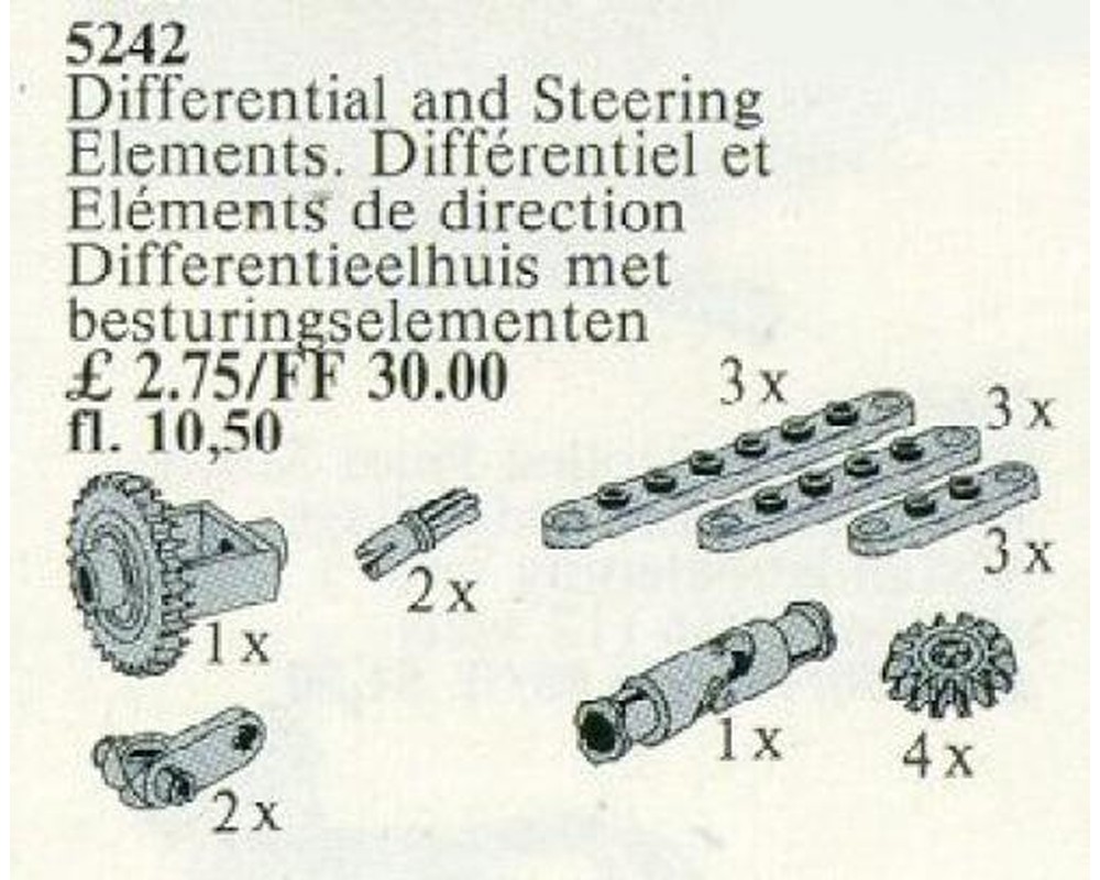 LEGO Set 5242-1 Differential Gear Housing (1987 Service Packs > Technic ...