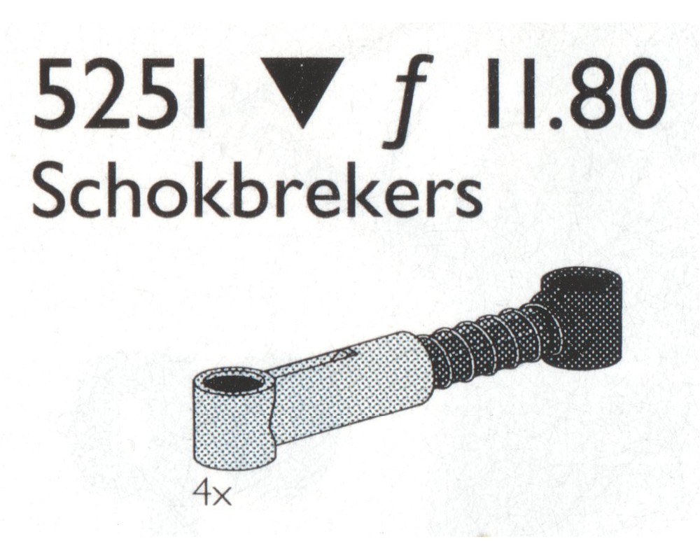 LEGO Set 5251-1 Shock Absorbers (1989 Service Packs > Technic ...