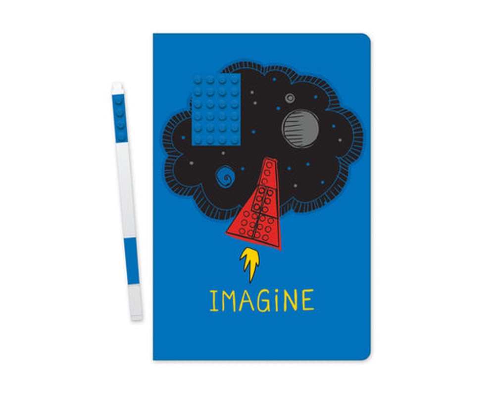 LEGO Set 52523-1 Notebook with 1 Pen: Imagine (2020 Gear > Stationery ...