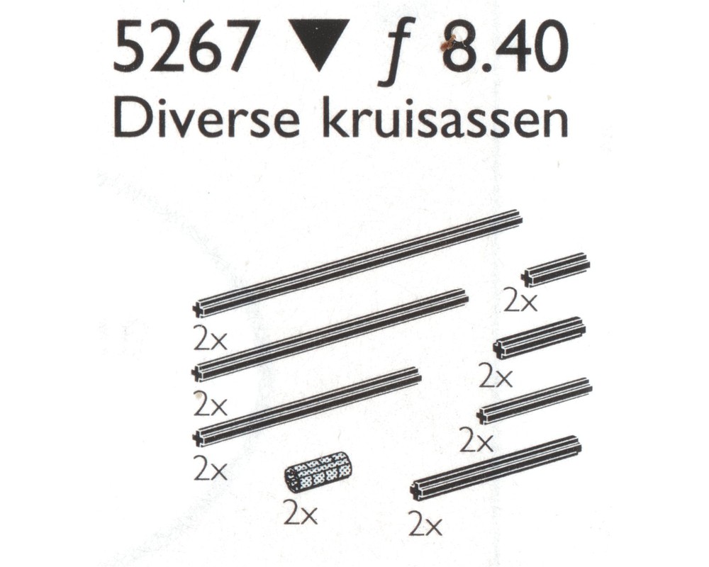 LEGO Set 5267-1 Cross Axles & Extensions (1993 Service Packs > Technic ...