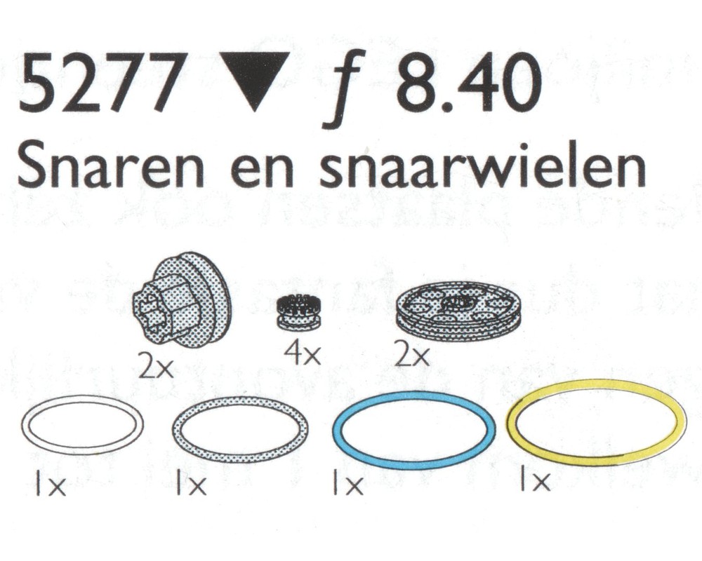 LEGO Set 5277-1 Pulleys & V-Belts (1993 Service Packs > Technic ...