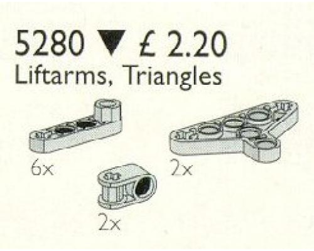 LEGO Set 5280-1 Liftarms & Triangles / Liftarms, Triangles (1995 ...