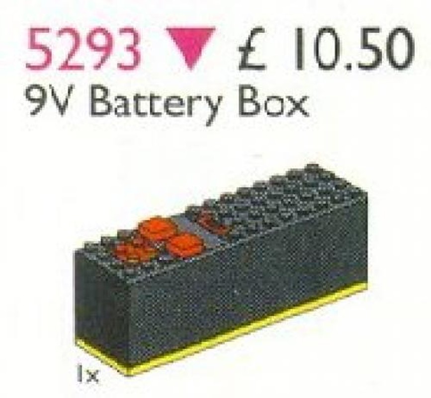 LEGO 5293-1 9V Battery Box (1996 Service Packs > Technic) | Rebrickable ...