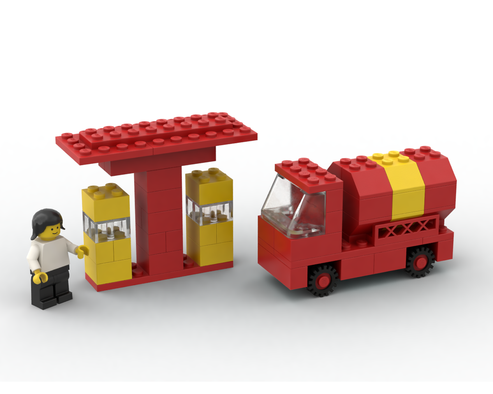 LEGO Set 530-1-b5 Petrol Station (1985 Universal Building Set > Basic ...