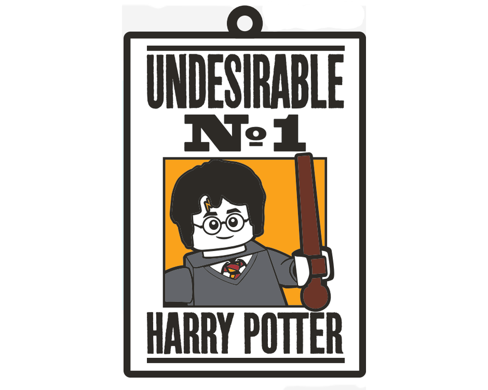 LEGO Set 53244-1 Wanted Harry Potter Magnet (2024 Gear > Magnets ...