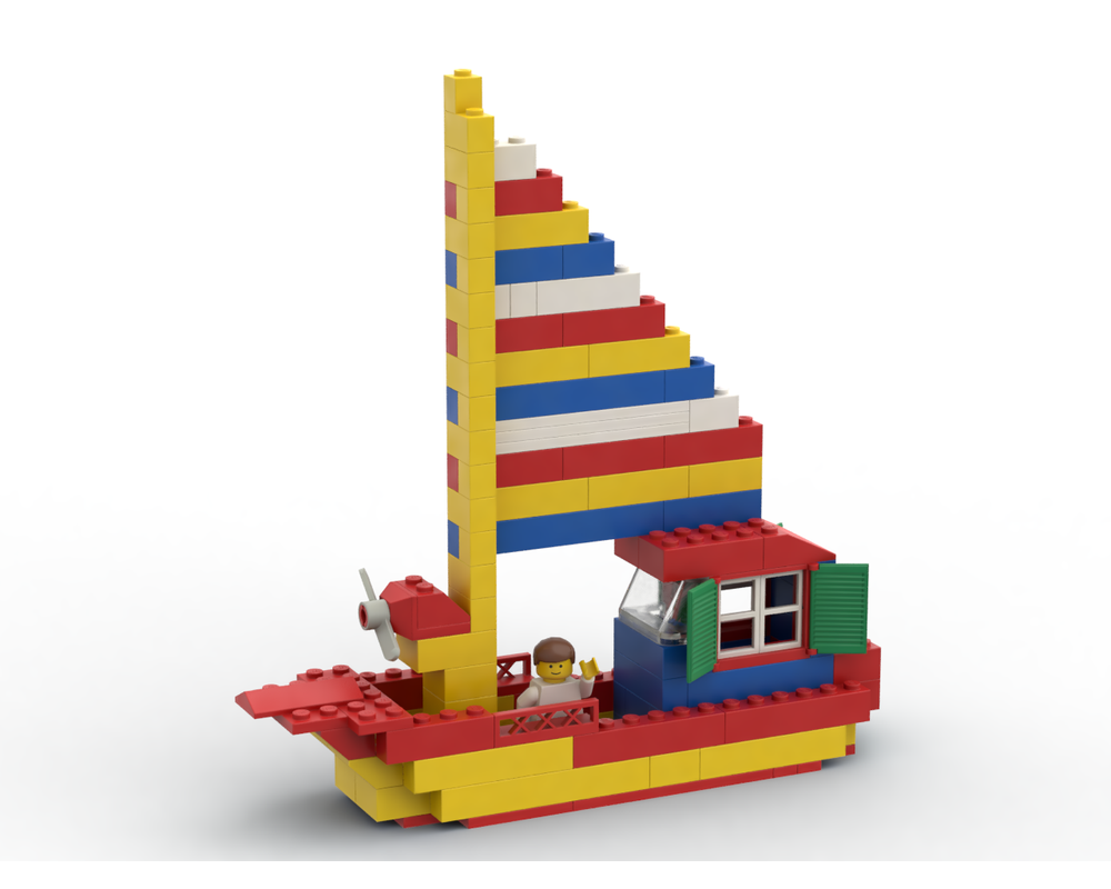 LEGO Set 537-1-c2 Sailboat (1987 Universal Building Set > Basic ...