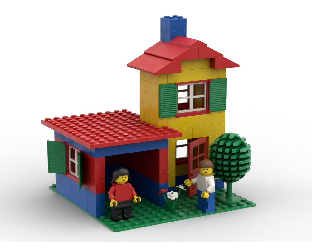 LEGO Set 537-1-c4 House with Garage (1987 Universal Building Set ...