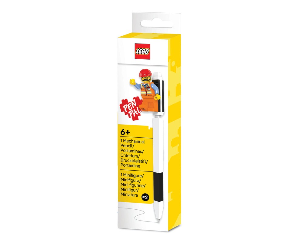LEGO Set 53705-1 Pen Pal Mechanical Pencil with Construction Worker ...