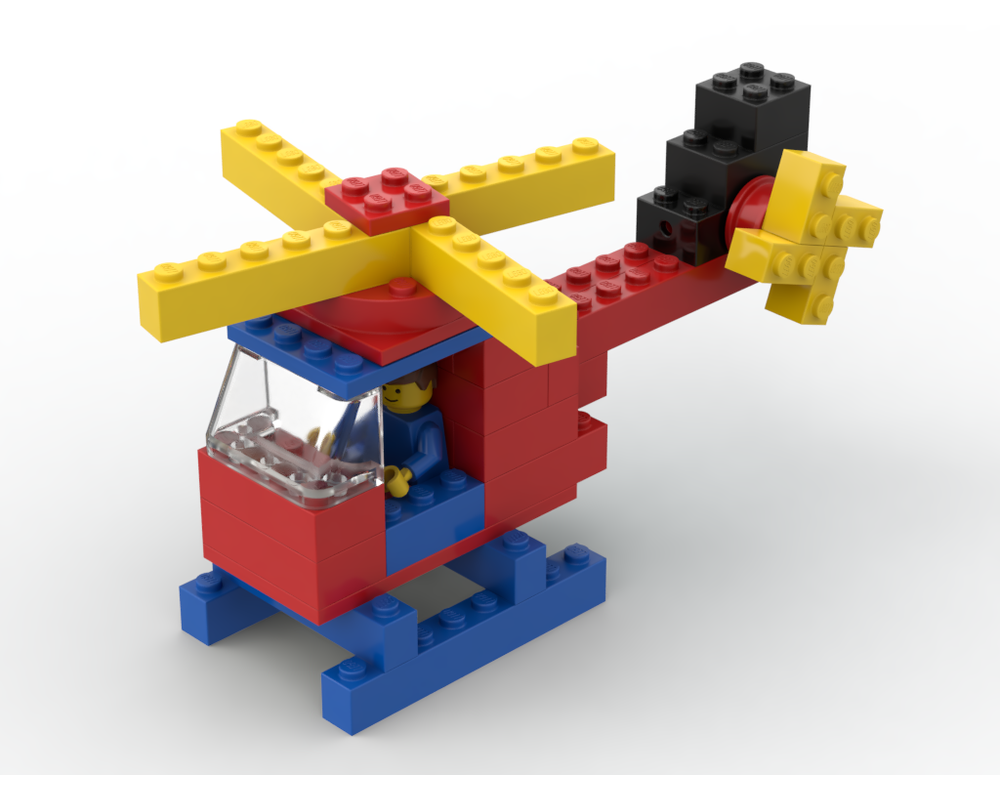 LEGO Set 540-1-c10 Helicopter (1985 Universal Building Set > Basic ...