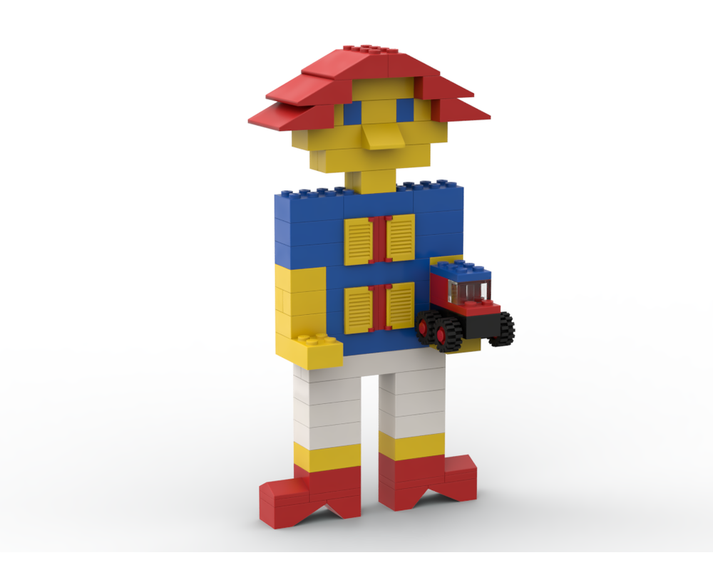 LEGO Set 540-1-c11 Kid with toy car (1985 Universal Building Set ...