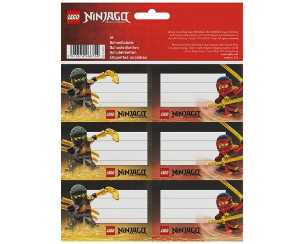 LEGO Set 5410574466754-1 Ninjago Lloyd and Kai School Labels (2018 Gear ...