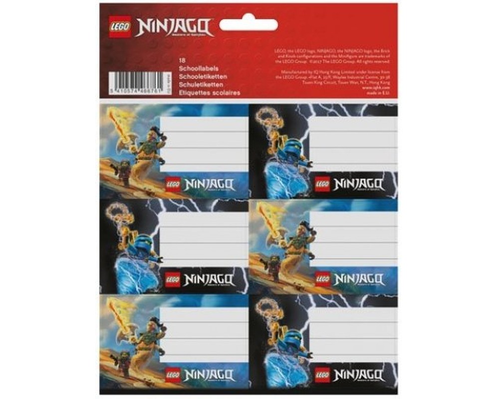 LEGO Set 5410574466761-1 Ninjago School Labels (2018 Gear > Stationery ...