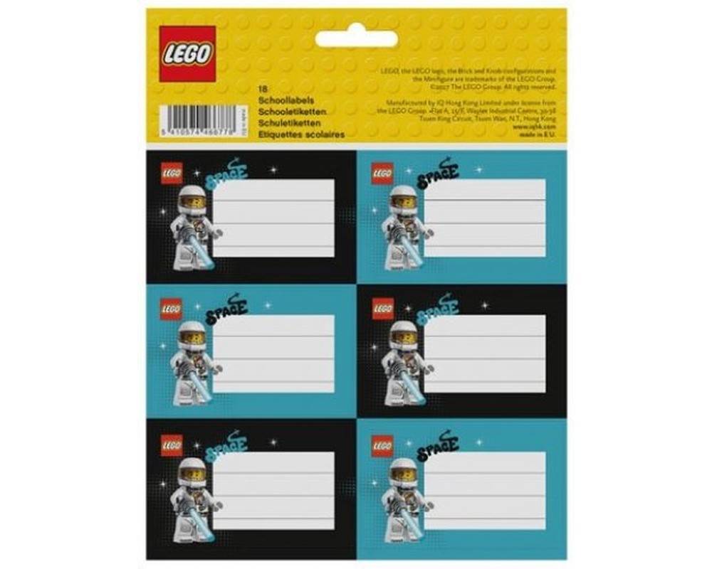 LEGO Set 5410574466778-1 Space School Labels (2018 Gear > Stationery ...