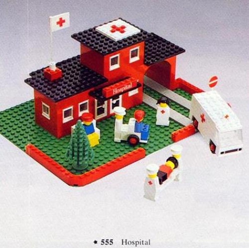 LEGO Set 555-1 Hospital (1976 Legoland > Hospital) | Rebrickable ...