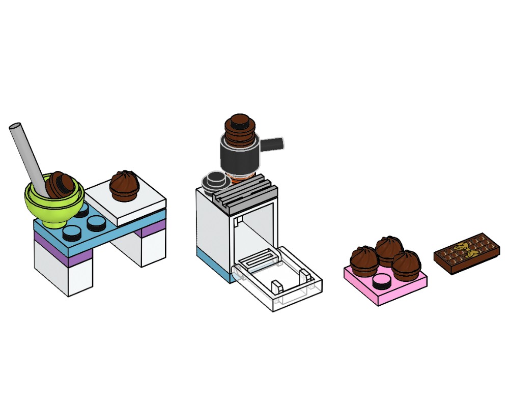 LEGO Set 561604-1 Cute Kitchen (2016 Friends) | Rebrickable - Build ...