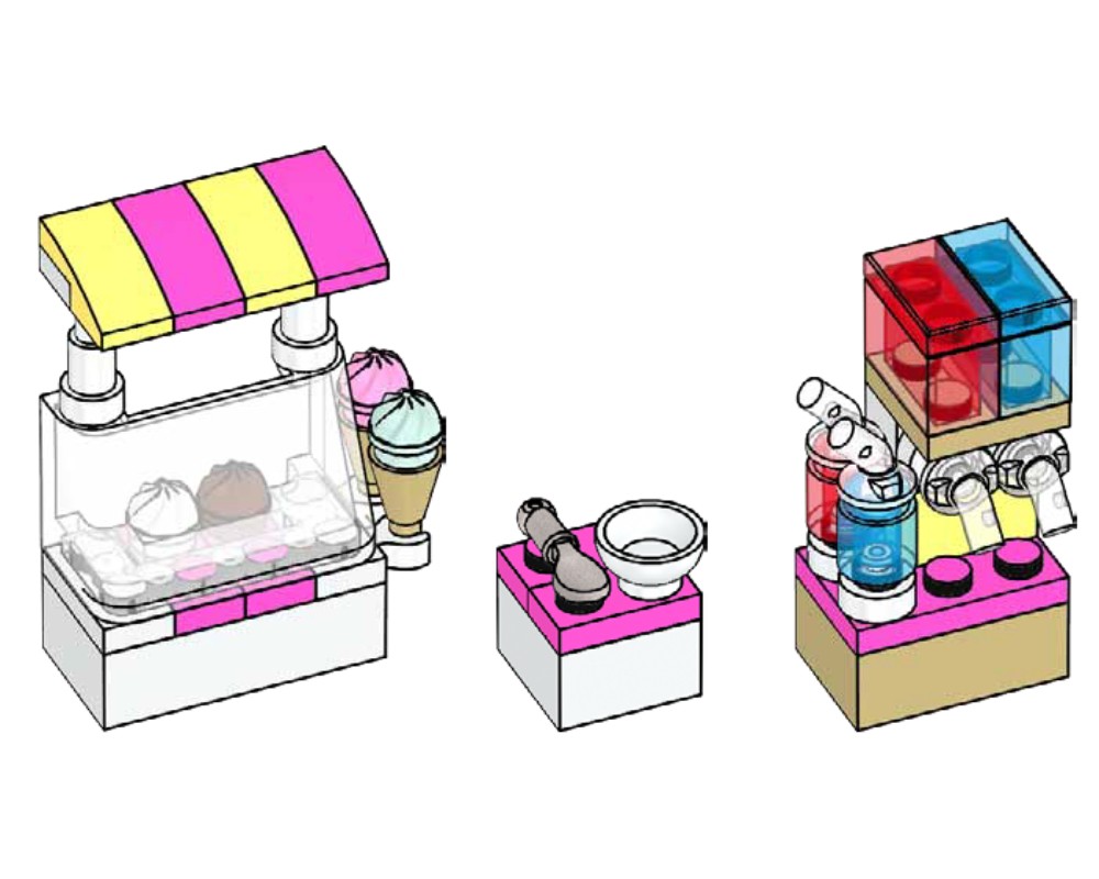 LEGO Set 562104-1 Ice Cream Shop (2021 Friends) | Rebrickable - Build ...