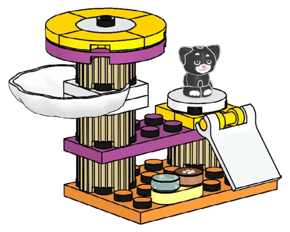 LEGO Set 562301-1 Cat Tree with Kitten (2023 Friends) | Rebrickable ...