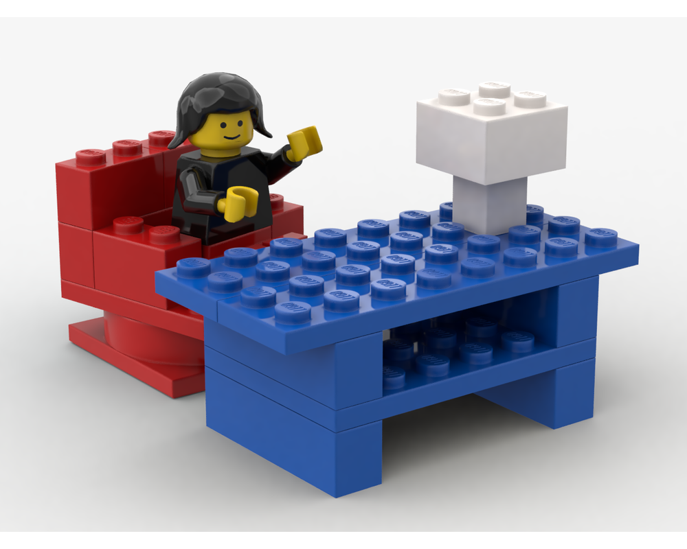 LEGO Set 566-1-b24 Table and chair (1981 Universal Building Set ...