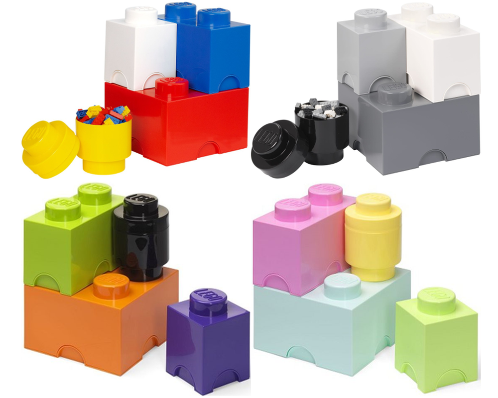 LEGO Set 5711938248468-1 Storage Brick Multi-Pack 4 Pieces (All Colors ...