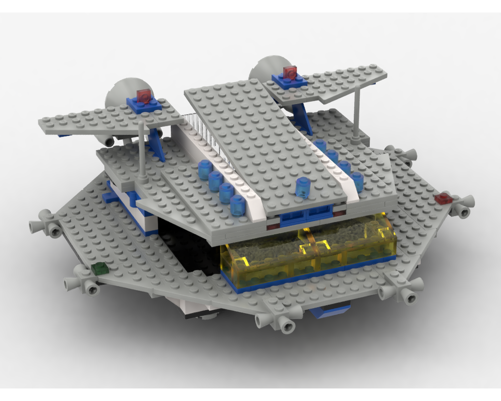 LEGO Set 6000-1-c150 Alien space ship (1980 Space > Classic Space ...