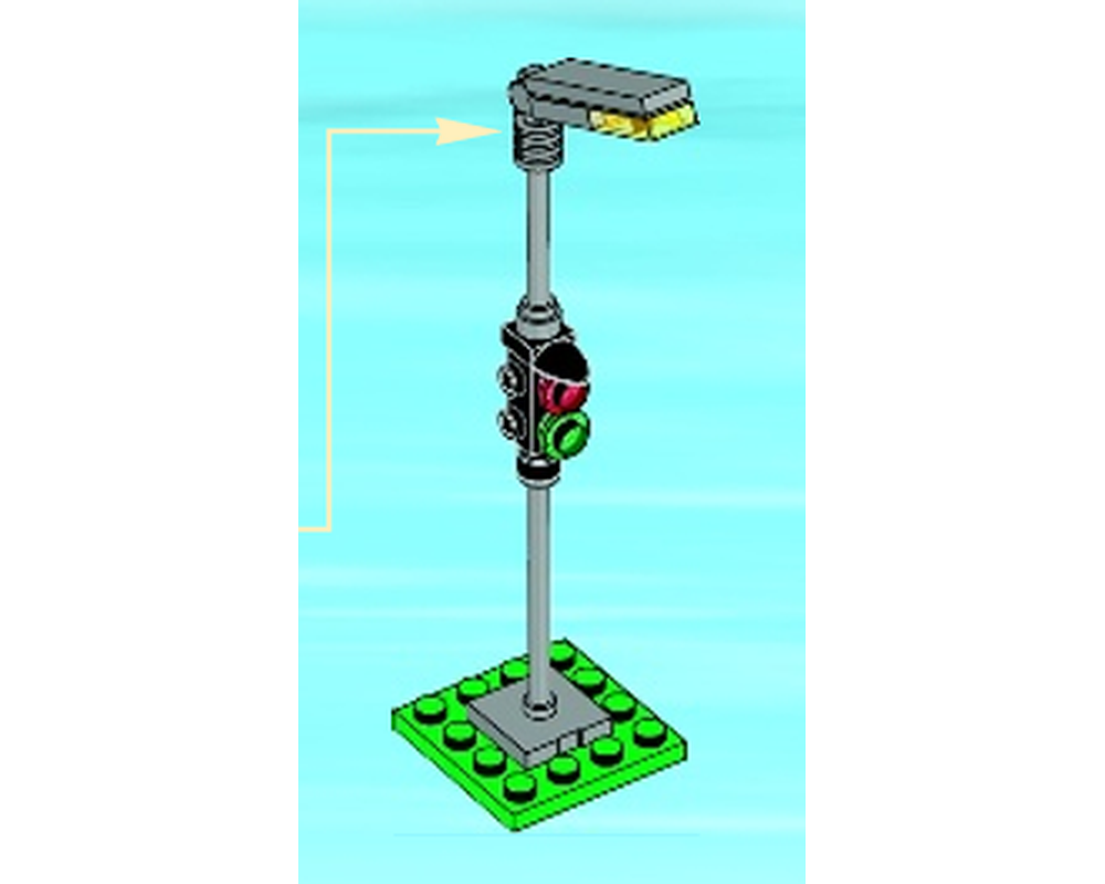 LEGO Set 60054-1-s1 Street Light (2014 City) | Rebrickable - Build with ...
