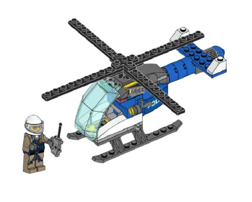 LEGO Set 60174-1-s3 Mountain Police : Police Helicopter (2018 City ...