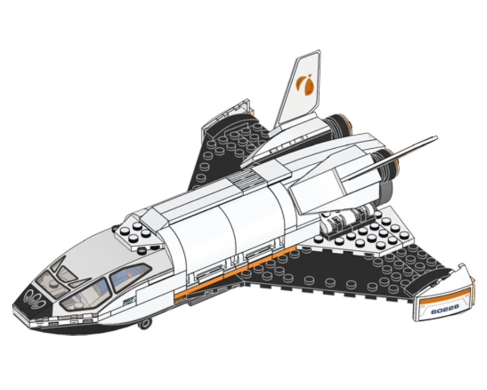 LEGO Set 60226-1-s4 Space Shuttle (2019 City > Mars Exploration ...