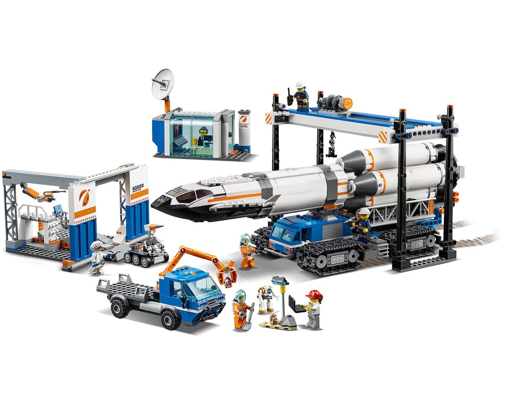 LEGO Set 60229-1 Rocket Assembly & Transport (2019 City > Mars ...