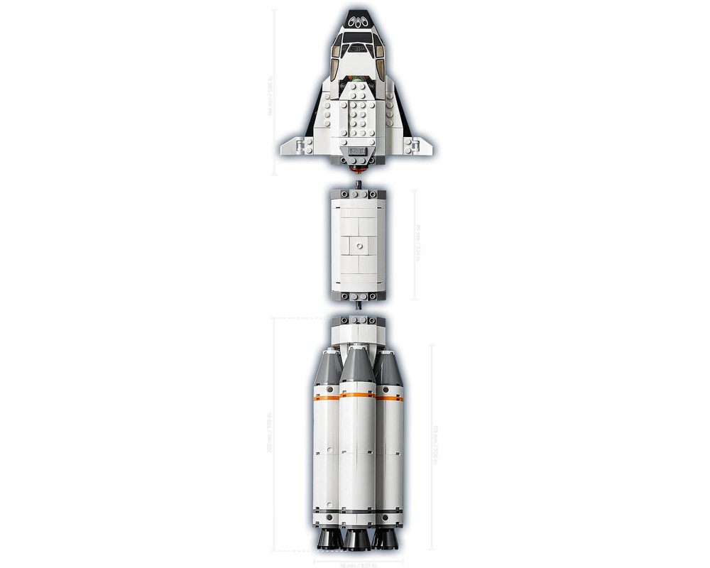 LEGO Set 60229-1 Rocket Assembly & Transport (2019 City > Mars ...