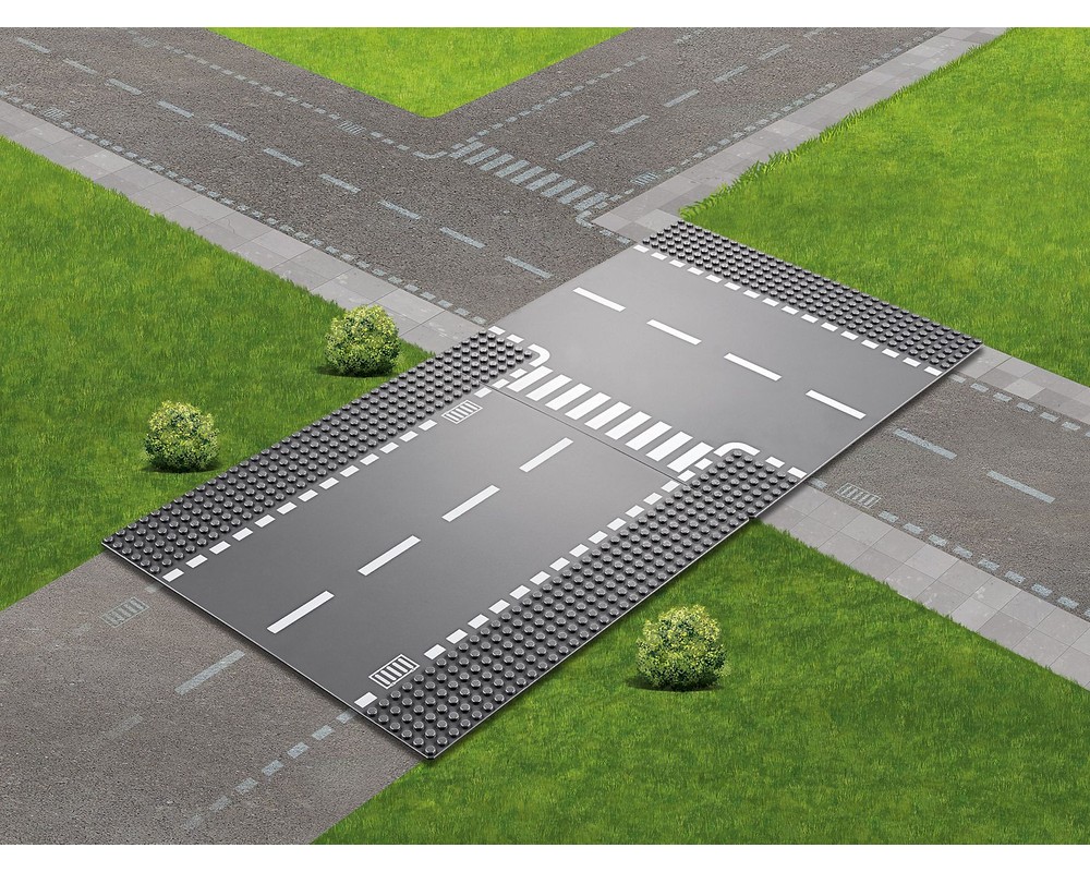 LEGO Set 60236-1 Straight and T-junction (2019 City) | Rebrickable ...