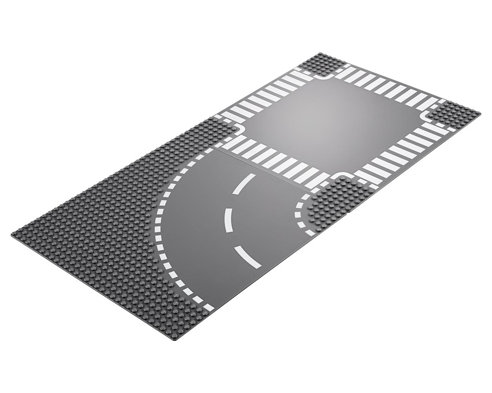LEGO Set 60237-1 Curve and Crossroad (2019 City) | Rebrickable - Build ...