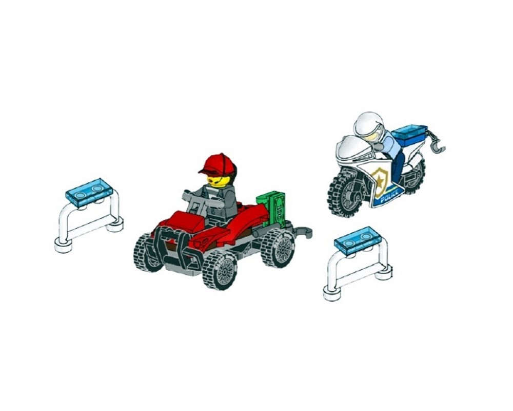 LEGO Set 60244-1-s4 Police Motorcycle Chase (2020 City > Police ...