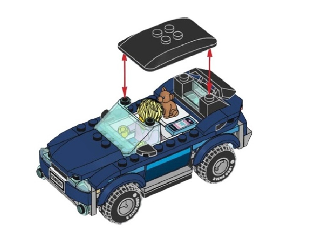 LEGO Set 60257-1-s2 Service Station - Blue SUV (2020 City ...