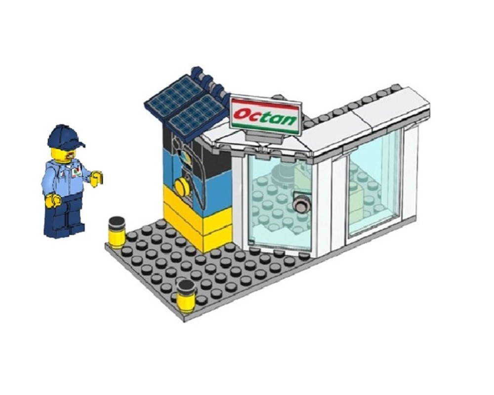 LEGO Set 60257-1-s3 Service Station - Shop (2020 City) | Rebrickable ...