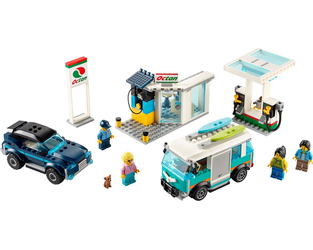 LEGO Set 60257-1 Service Station (2020 City) | Rebrickable - Build with ...
