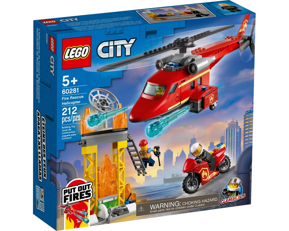 LEGO Set 60281-1 Fire Rescue Helicopter (2021 Town > City > Fire ...