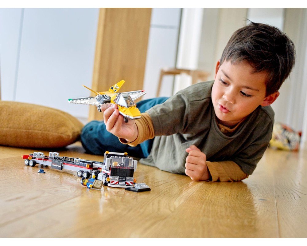 LEGO Set 60289-1 Airshow Jet Transporter (2021 City) | Rebrickable ...