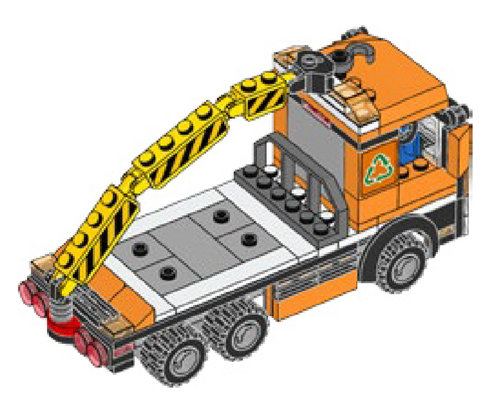 LEGO Set 60292-1-s6 Recycling Collection Truck (Truck Only) (2021 City ...