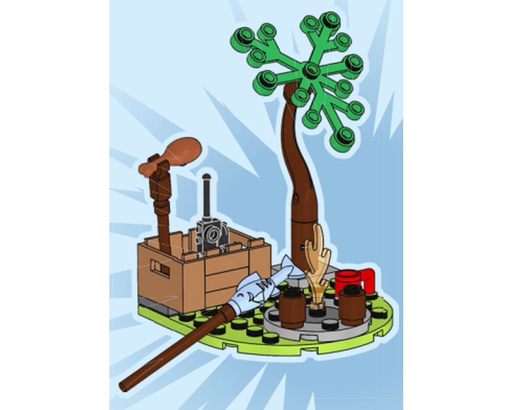 LEGO Set 60301-1-s3 Camp Fire & Tree (2021 City > Jungle) | Rebrickable ...