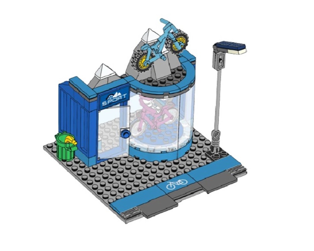 LEGO Set 60306-1-s2 Bike Shop (2021 City) | Rebrickable - Build with LEGO