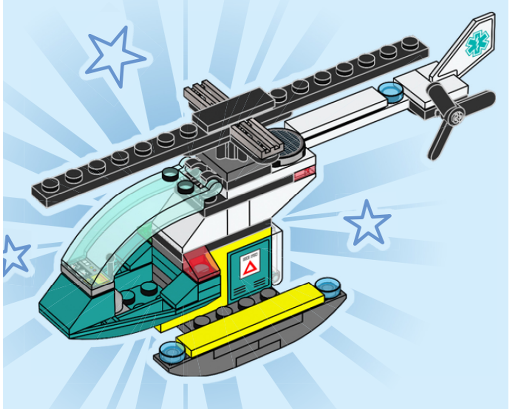 LEGO Set 60330-1-s1 Helicopter (2022 City > Hospital) | Rebrickable ...