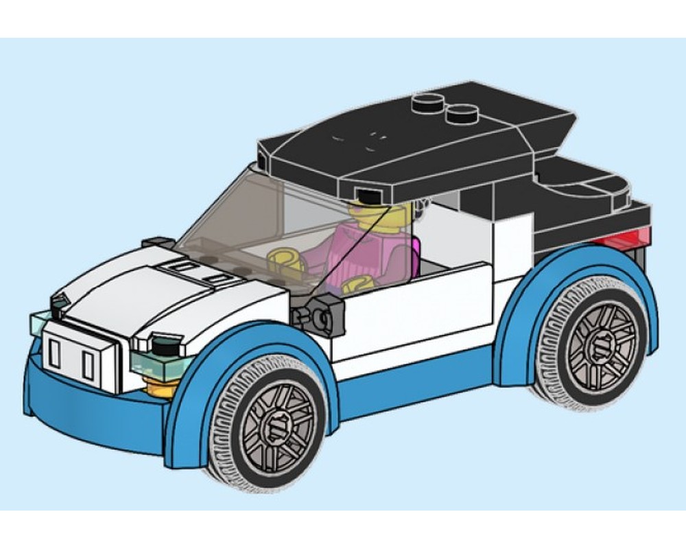 LEGO Set 60336-1-s1 Electric Car (2022 City > Trains) | Rebrickable ...