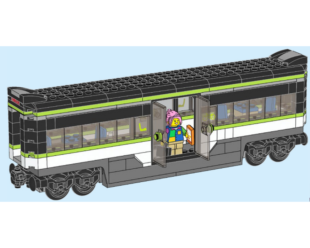 LEGO Set 60337-1-s4 Passenger Car (2022 City > Trains) | Rebrickable ...