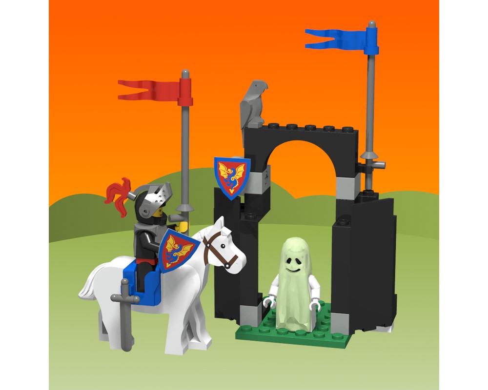 LEGO Set 6034-1-c4 Black Monarch’s Ghost (1990 Castle > Black Knights ...