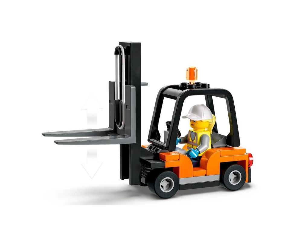 LEGO Set 60347-1-s1 Fork Lift Truck (2022 City) | Rebrickable - Build ...