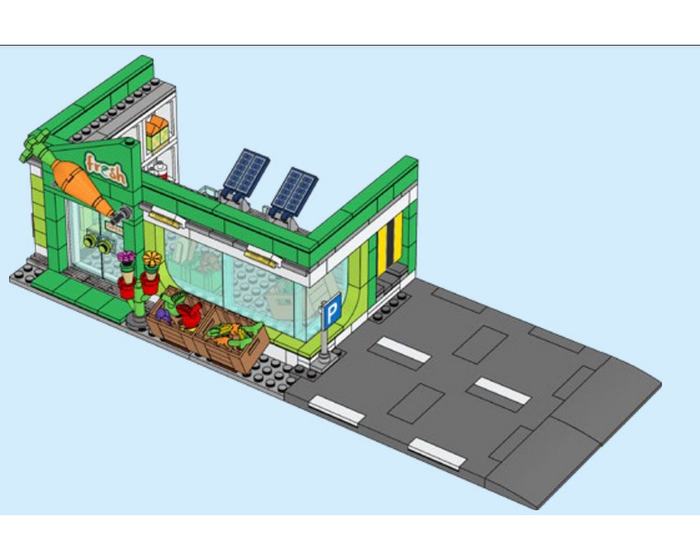 LEGO Set 60347-1-s3 Grocery Store (2022 City) | Rebrickable - Build ...