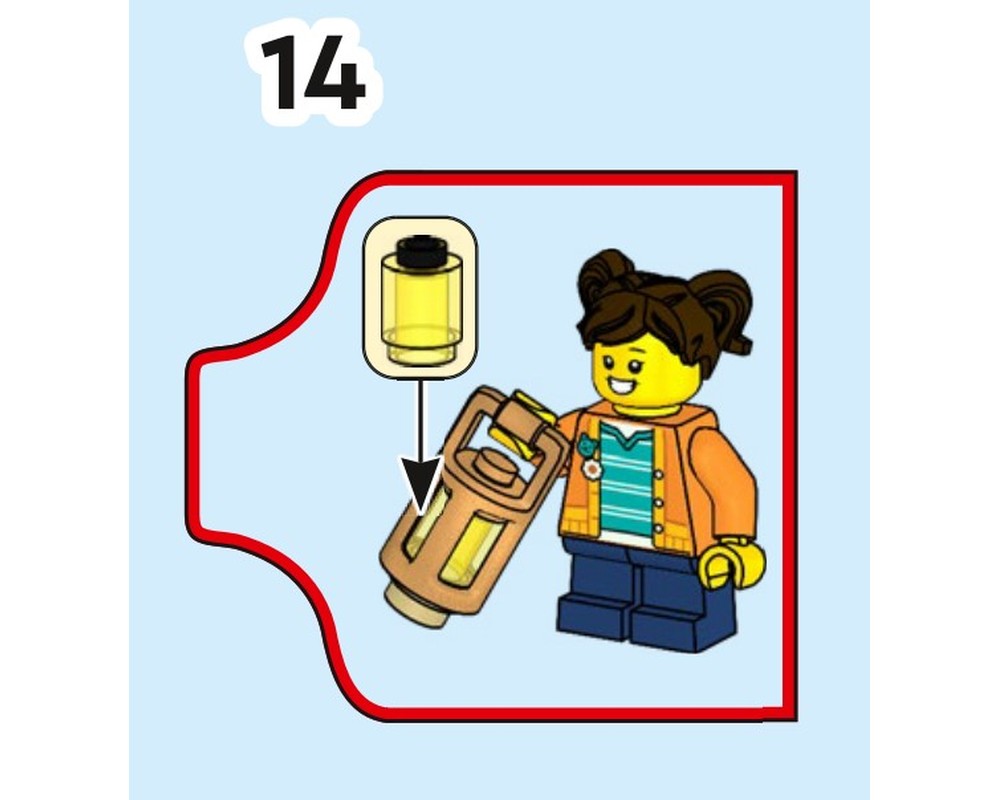 LEGO Set 60352-1-s14 2022 - Day 14: Madison with Lantern (2022 Seasonal ...