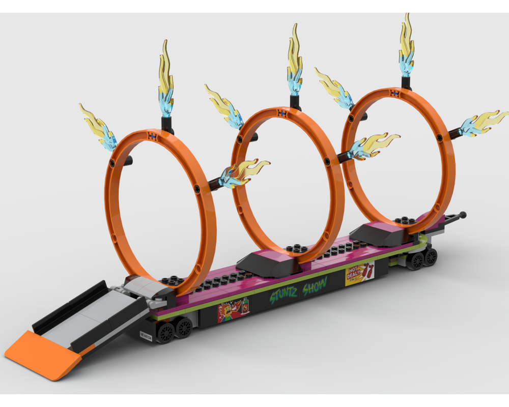 LEGO Set 60357-1-s2 Ring of Fire Challenge (2023 City > Stuntz ...