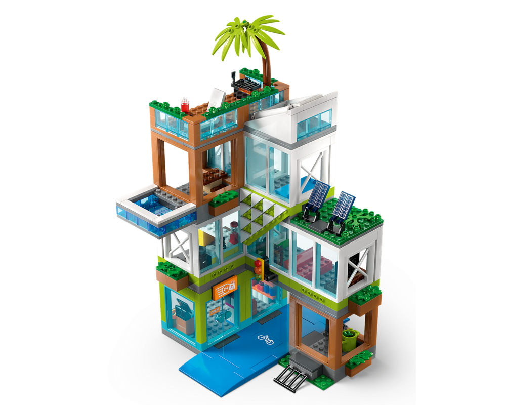 LEGO Set 60365-1 Apartment Building (2023 City) | Rebrickable - Build ...